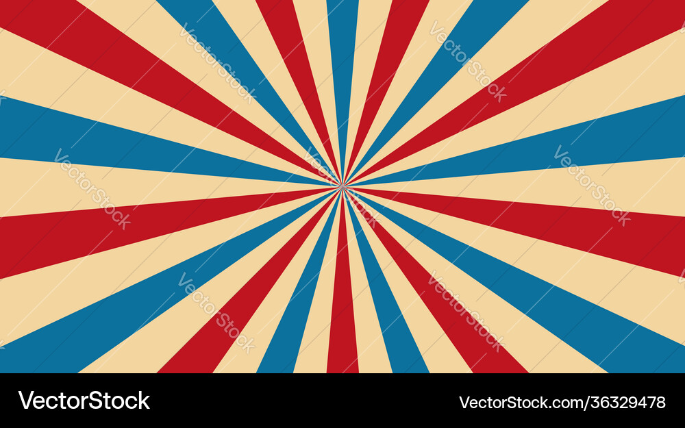 Sunburst or sun burst retro background retro Vector Image