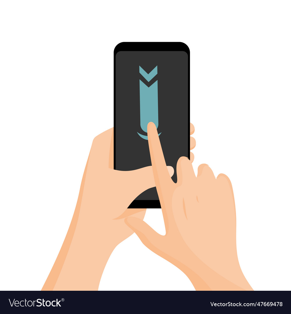 Touch screen hand gestures flat colored icon Vector Image Touch screen hand gestures flat colored icon Vector Image