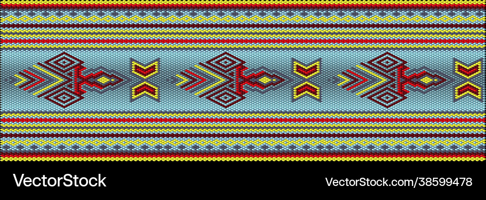 Traditional ethnic ornament for use on fabrics Vector Image