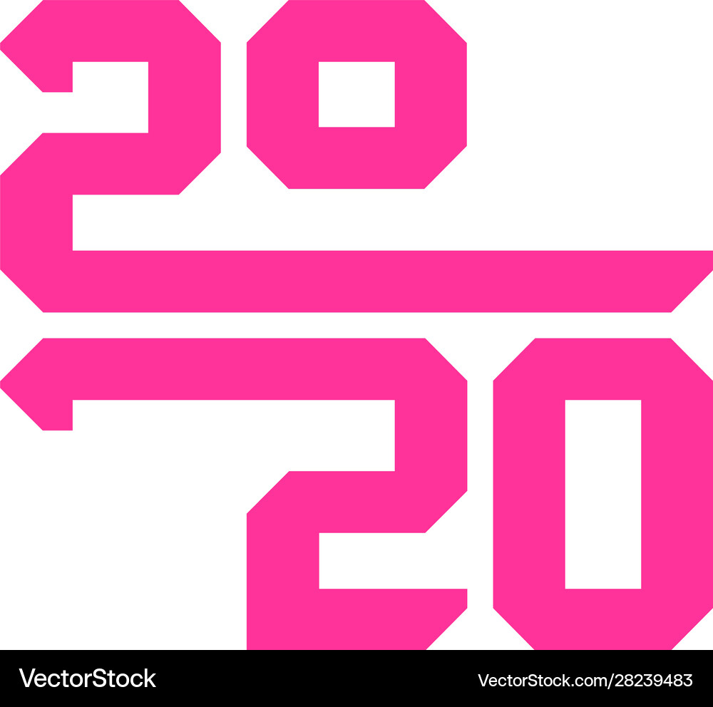 2020 logo design concept template icon symbol Vector Image