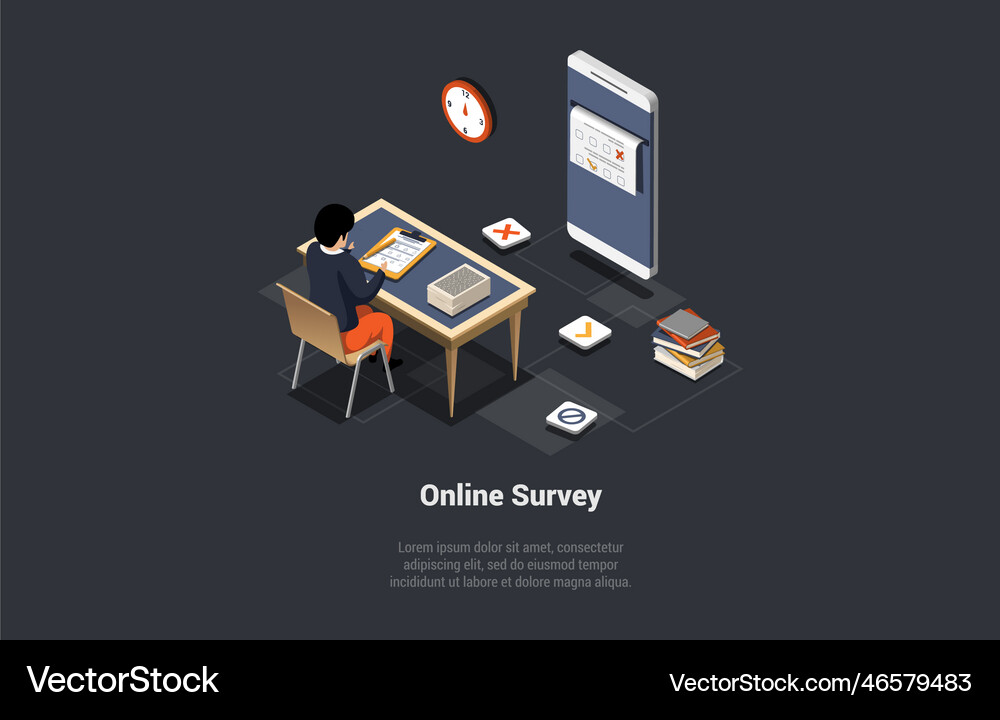 Concept of online survey objective feedback – Royalty-Free Vector ...