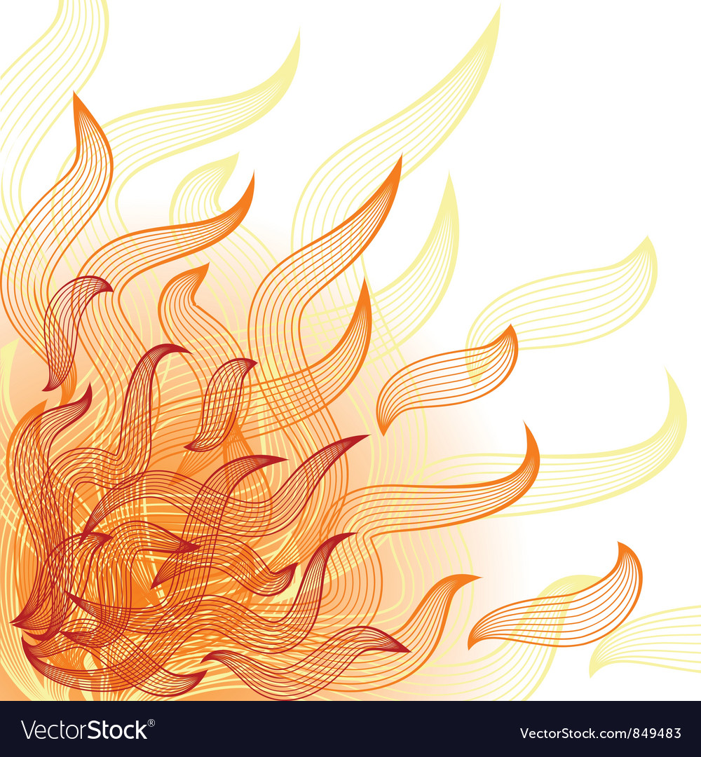 Fire background Royalty Free Vector Image - VectorStock