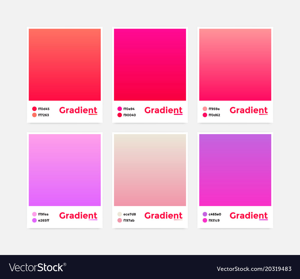 Universal set modern gradient Royalty Free Vector Image