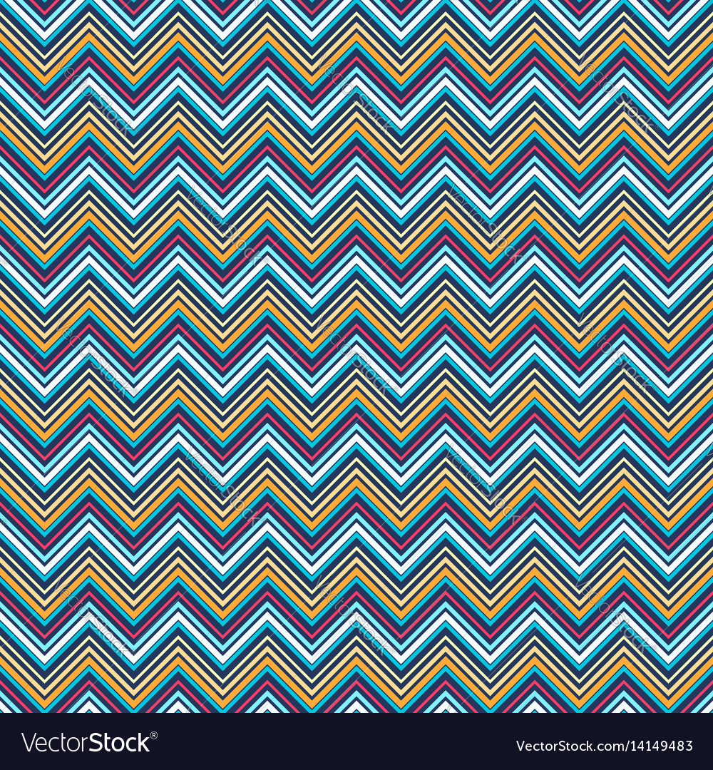 Vivid zigzag geometric seamless pattern Royalty Free Vector Vivid zigzag geometric seamless pattern Royalty Free Vector
