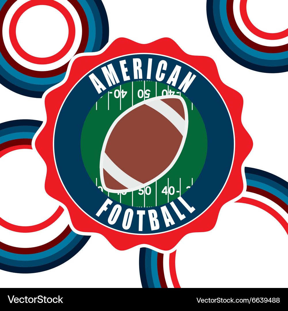 American football design Royalty Free Vector Image