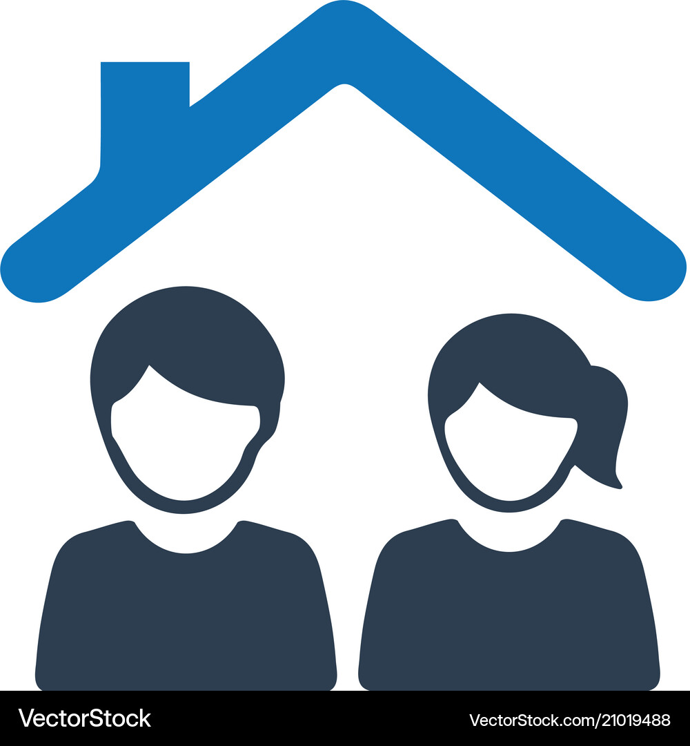 Family home icon Royalty Free Vector Image - VectorStock
