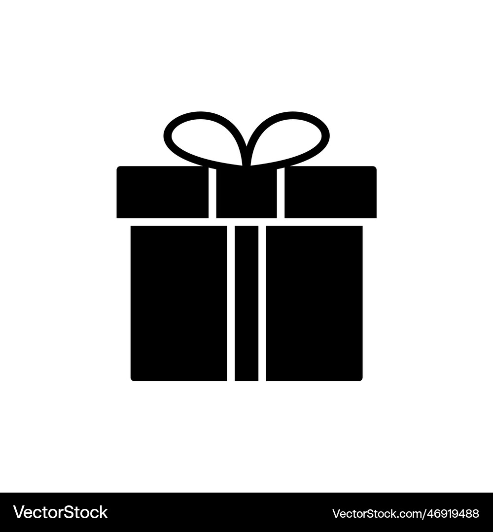 Gift icon gift box icon birthday gift Royalty Free Vector