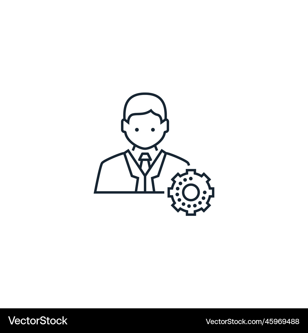 Manager creative icon from business people icons Vector Image