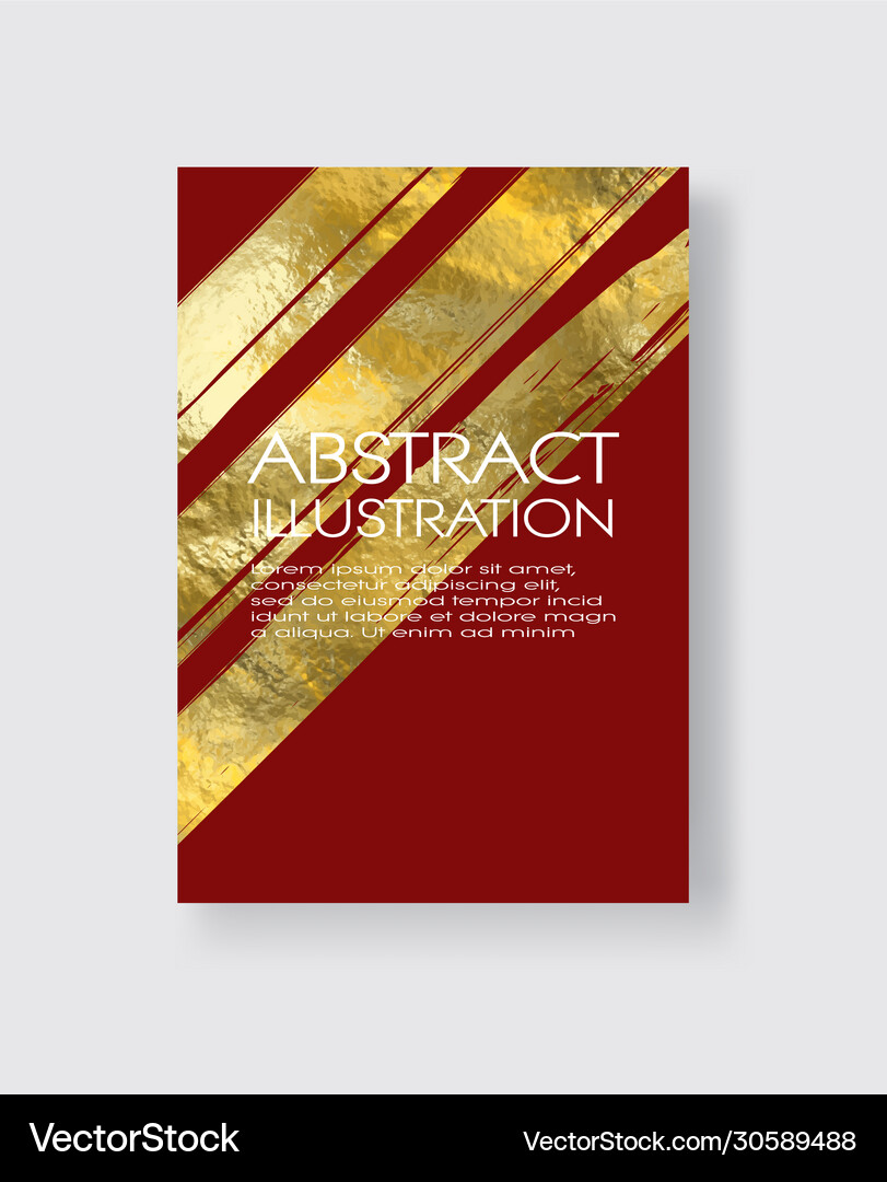 Red and gold design templates abstract eps10 Vector Image