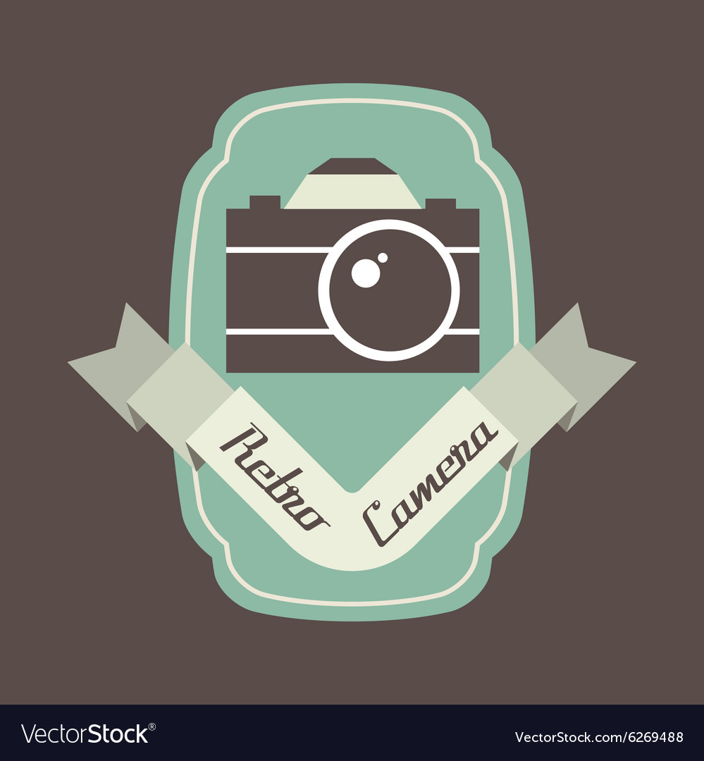 Retro camera design Royalty Free Vector Image - VectorStock
