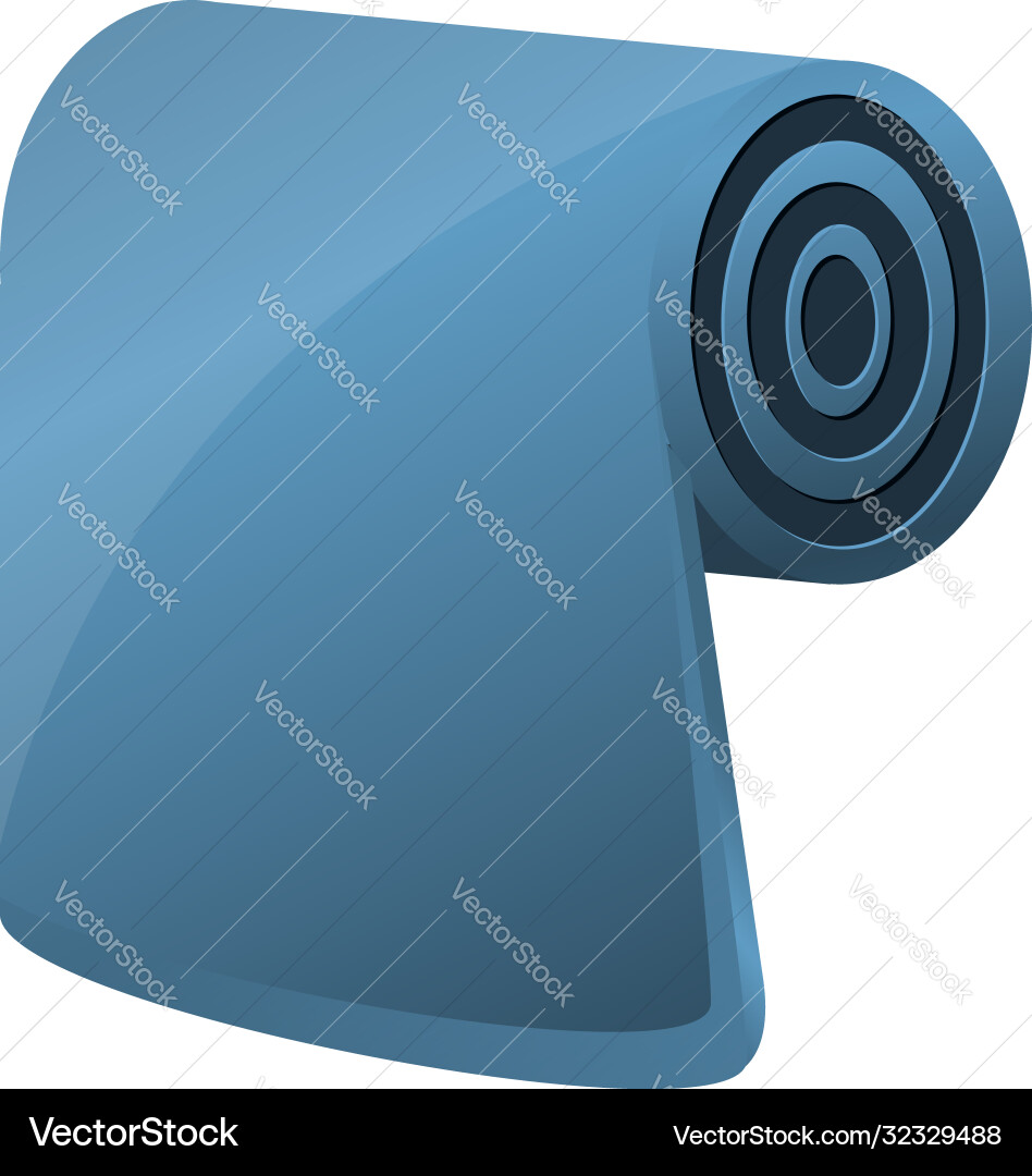 Soundproofing roll icon cartoon style Royalty Free Vector