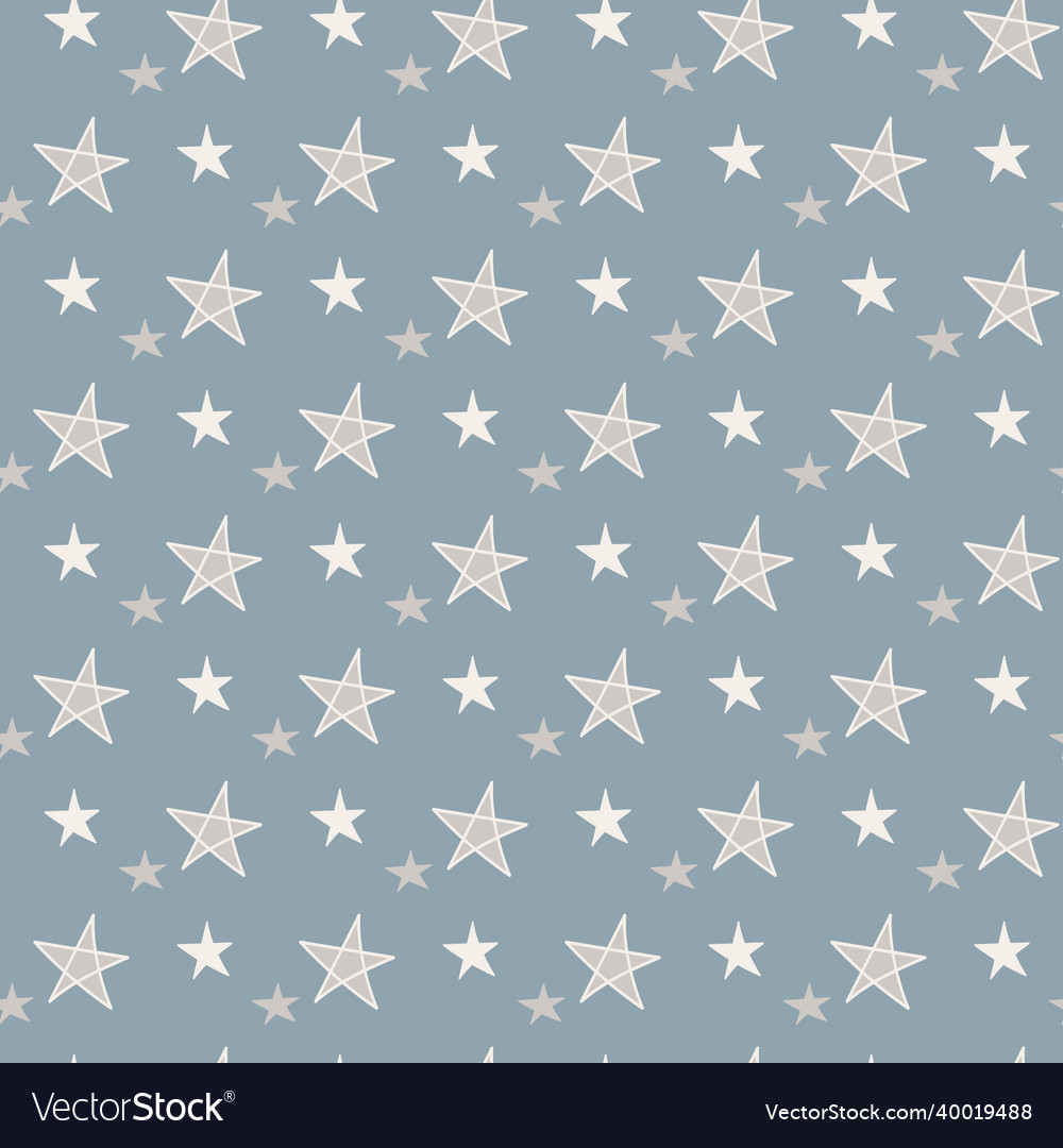 Star seamless pattern Royalty Free Vector Image