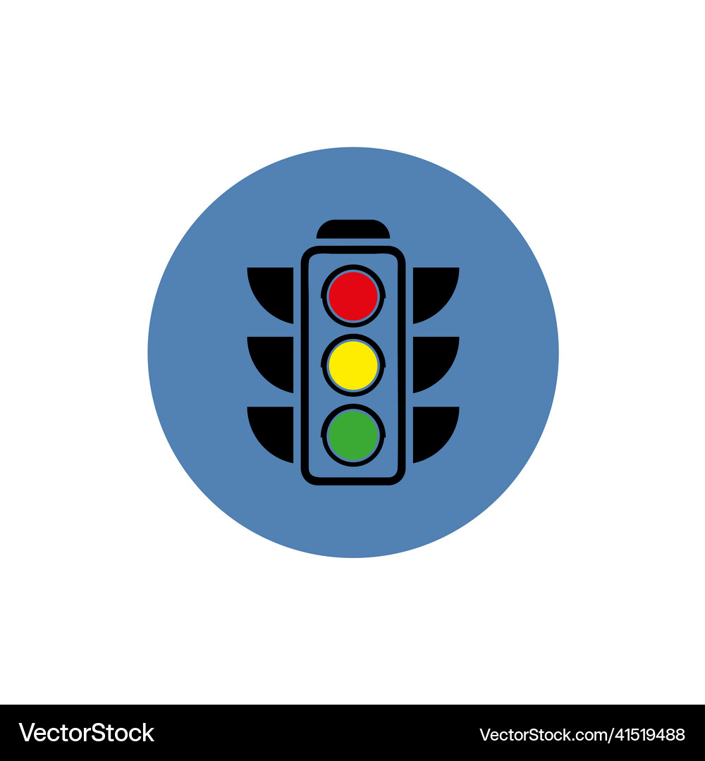 Traffic light icon trendy modern symbol for web Vector Image