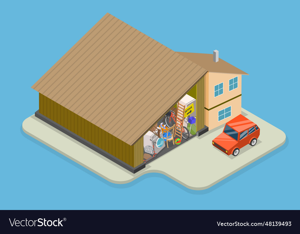 3d isometric flat conceptual Royalty Free Vector Image