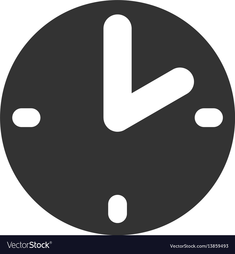 Clock flat icon Royalty Free Vector Image - VectorStock