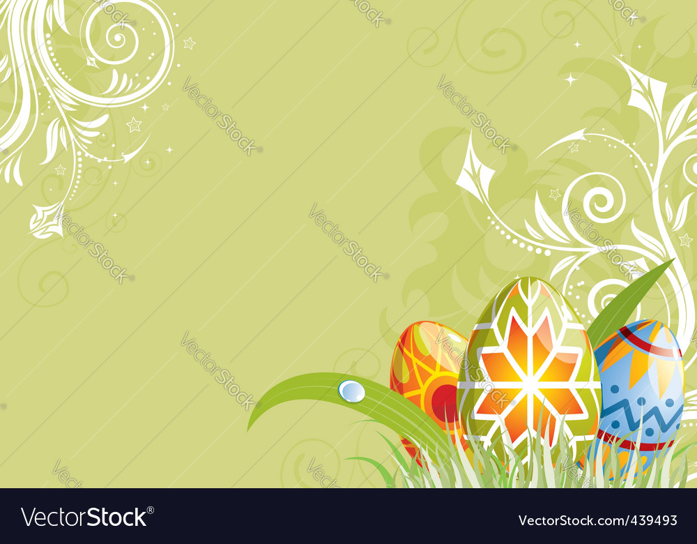 Easter background Royalty Free Vector Image - VectorStock