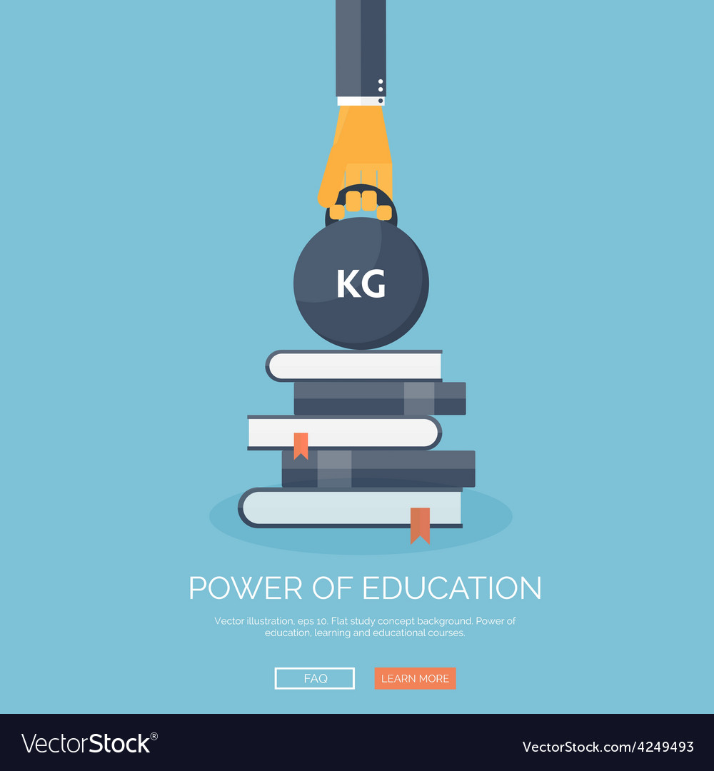 Flat study backgrounds set Royalty Free Vector Image