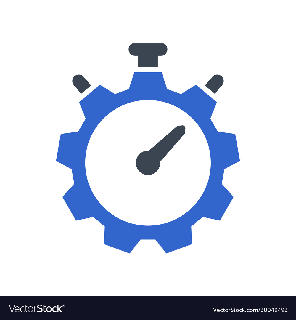 Performance speedometer icon Royalty Free Vector Image