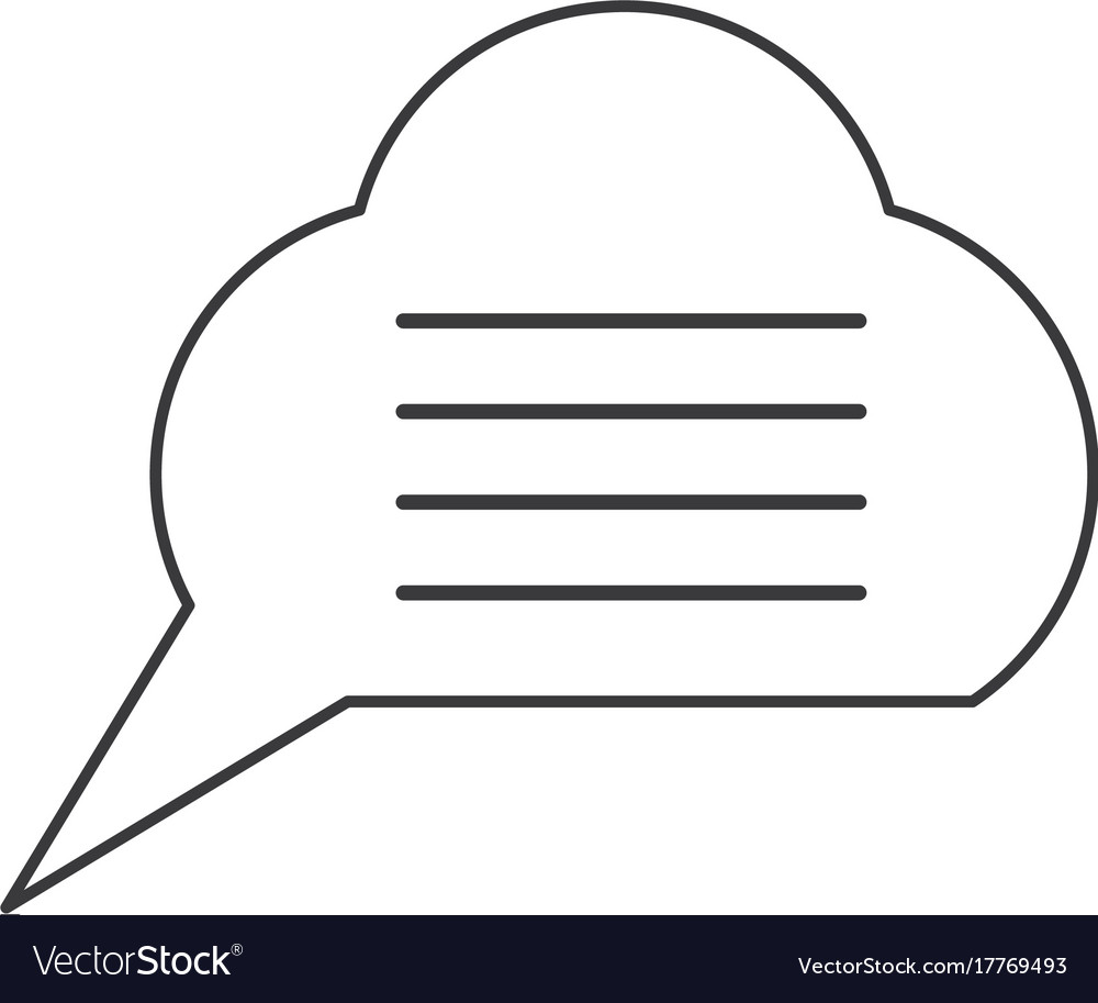 Speech cloud icon Royalty Free Vector Image - VectorStock