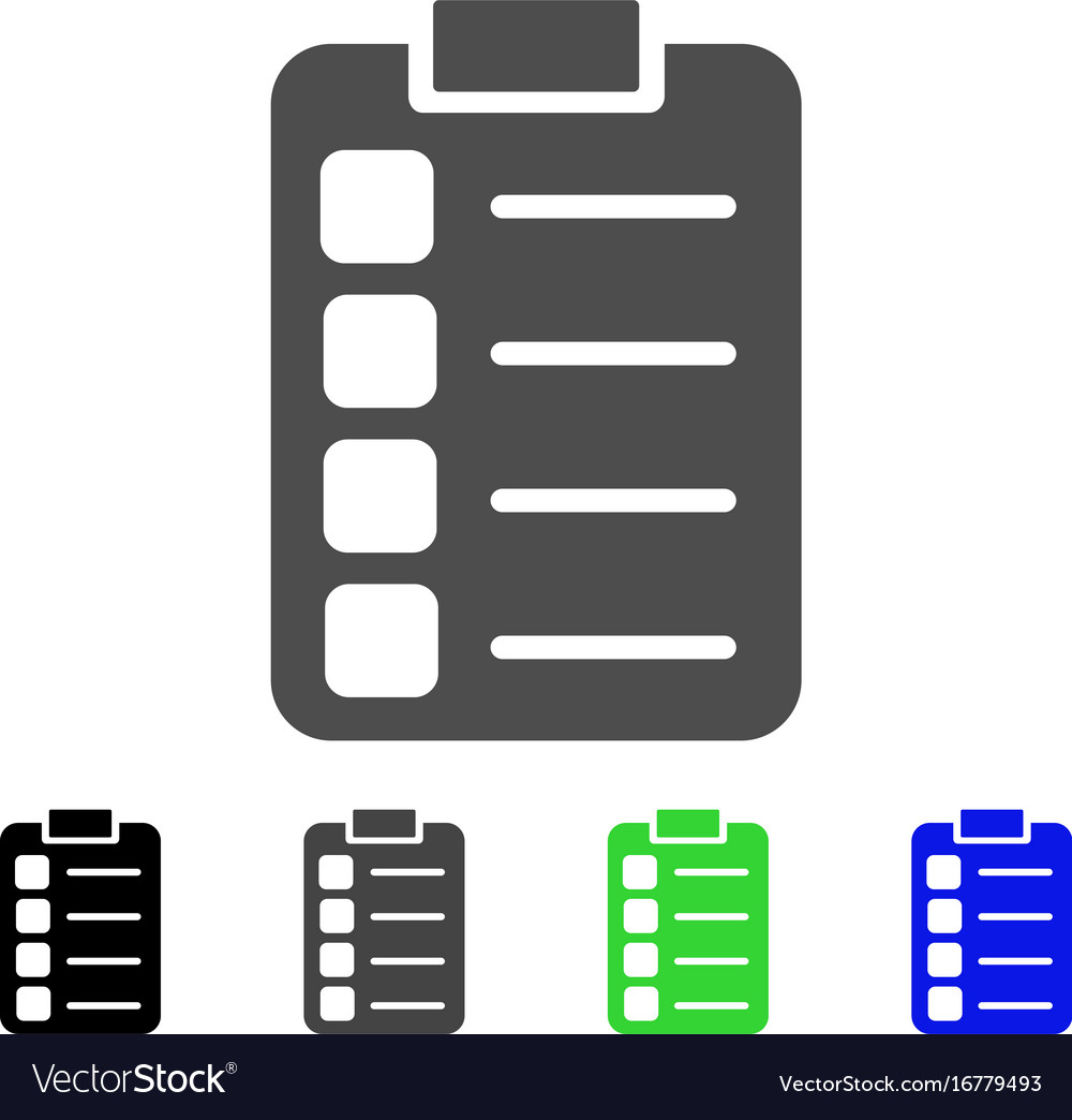 Tasks flat icon Royalty Free Vector Image - VectorStock