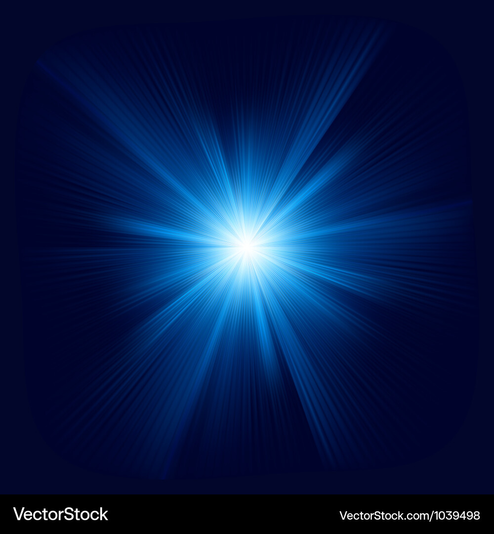 Blue color design with a burst eps 8 Royalty Free Vector