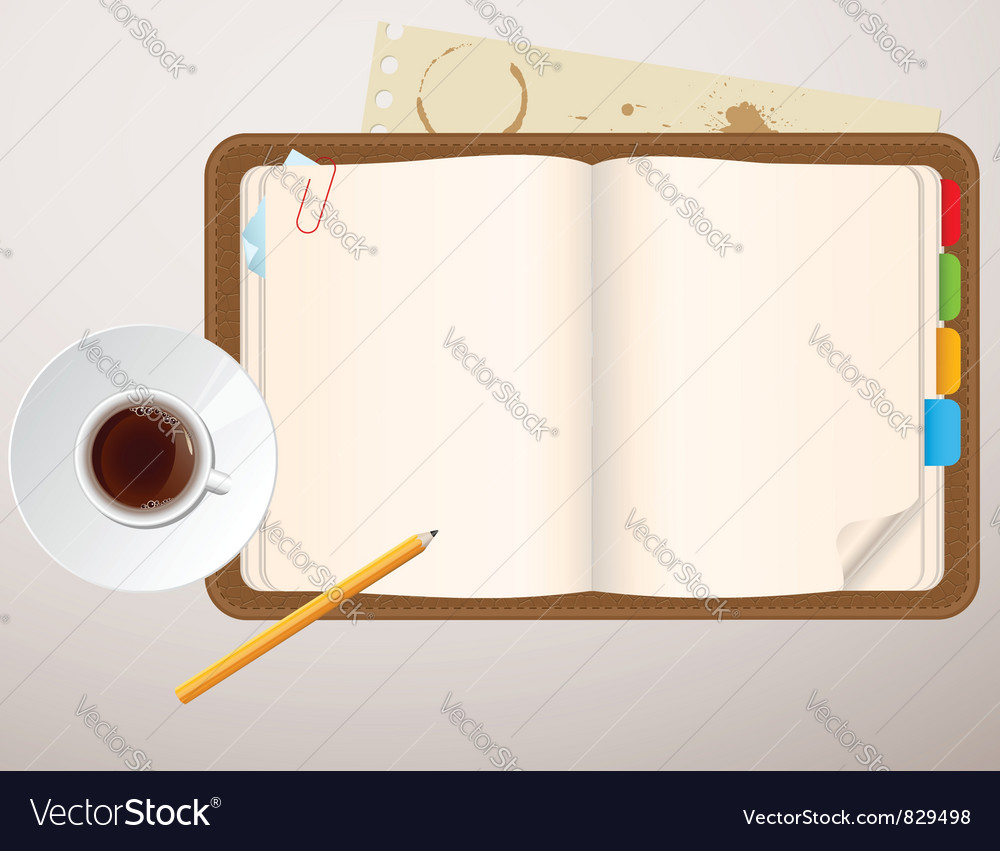 Notepad Royalty Free Vector Image - VectorStock