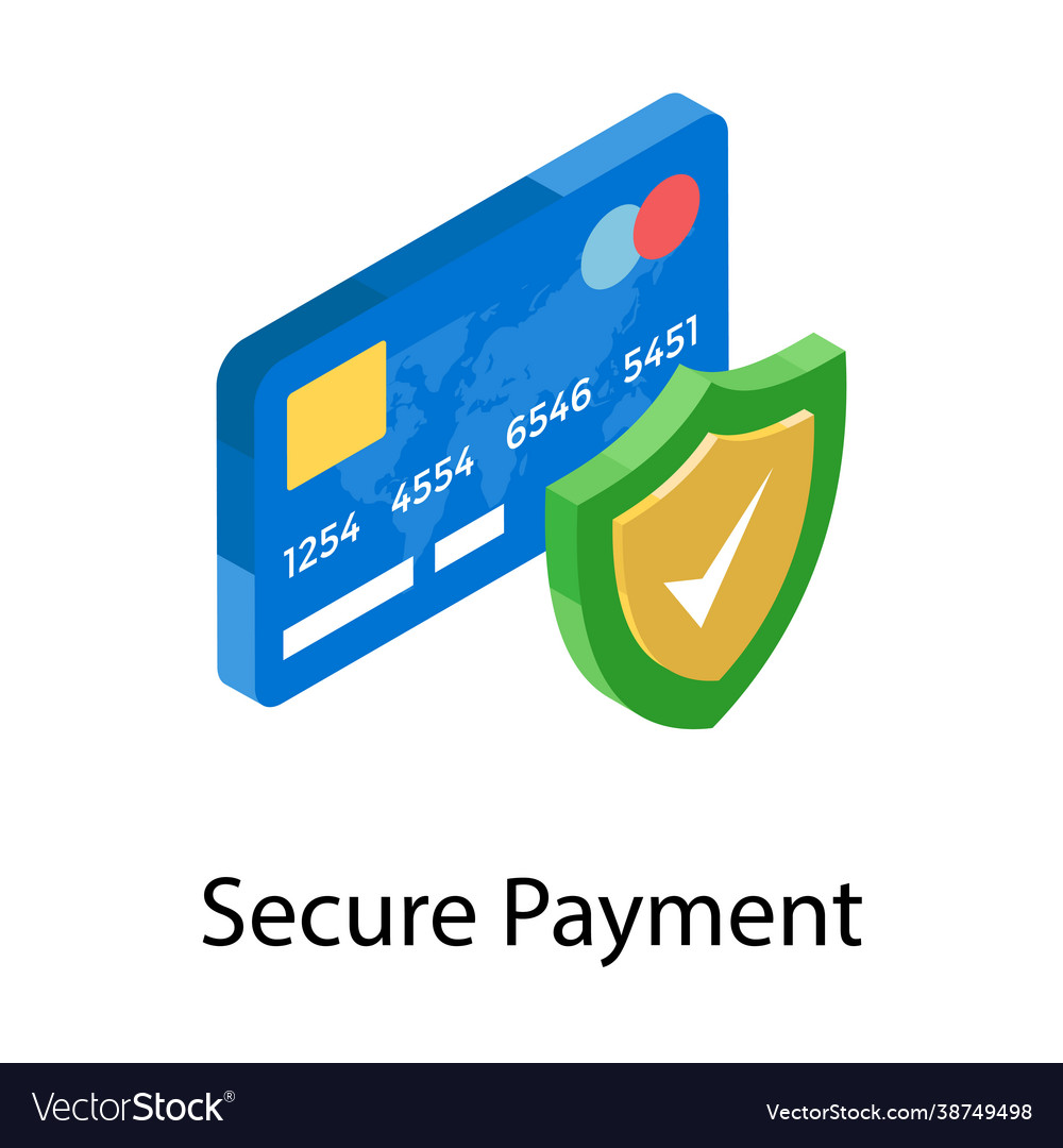 Secure payment Royalty Free Vector Image - VectorStock