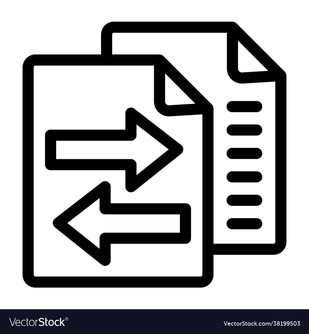 Document transferring Royalty Free Vector Image