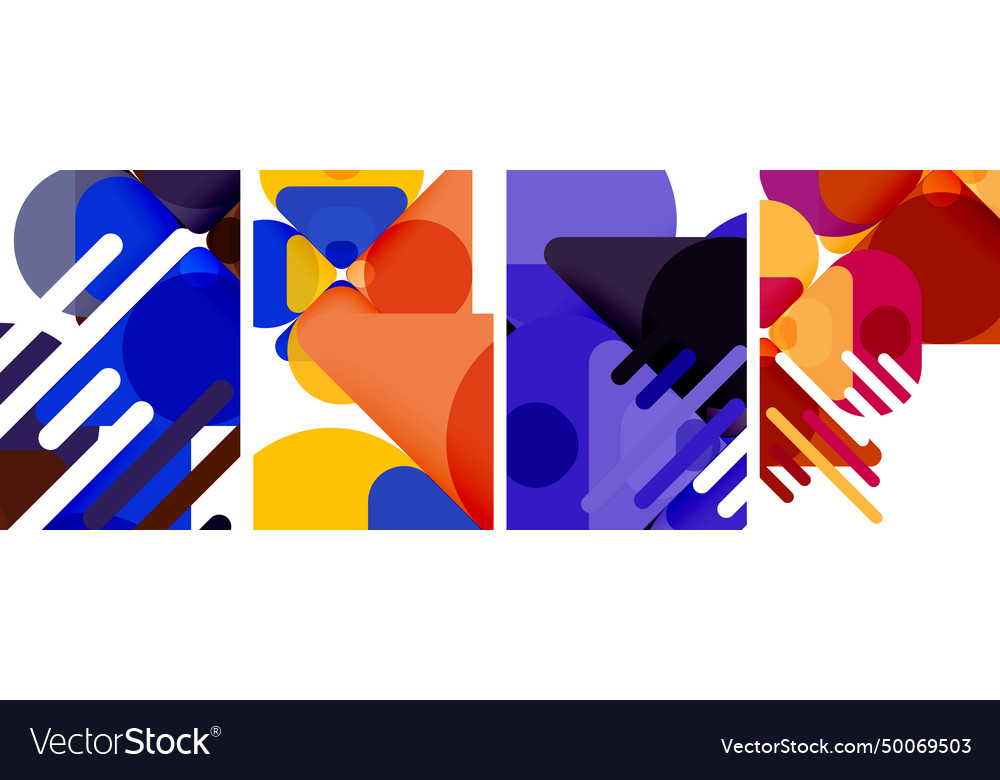Geometric elements abstract backgrounds for Vector Image