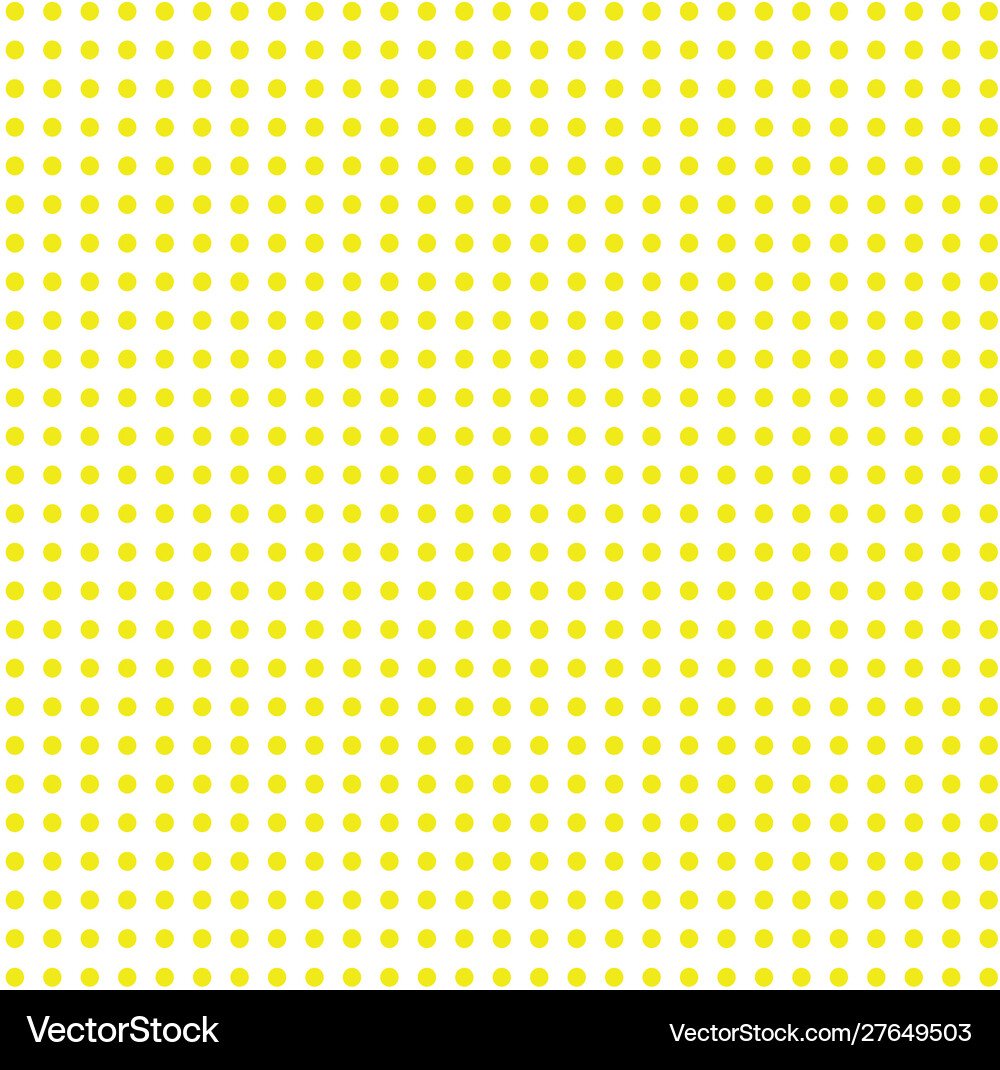 Yellow polka dots Royalty Free Vector Image - VectorStock