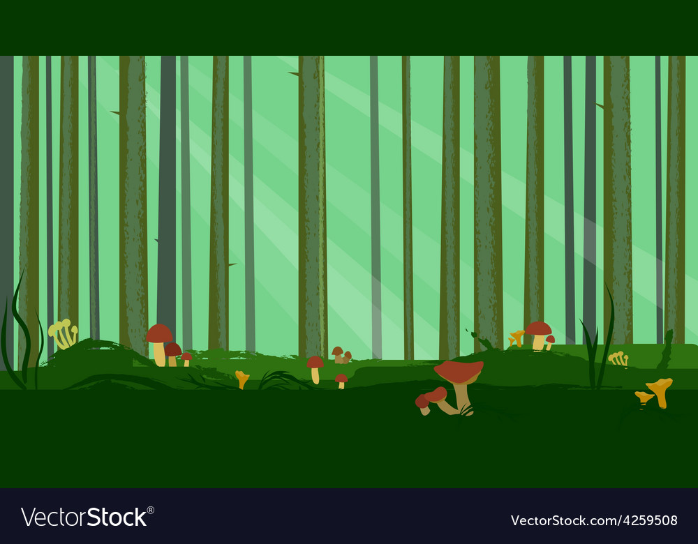 Abstract pine forest Royalty Free Vector Image