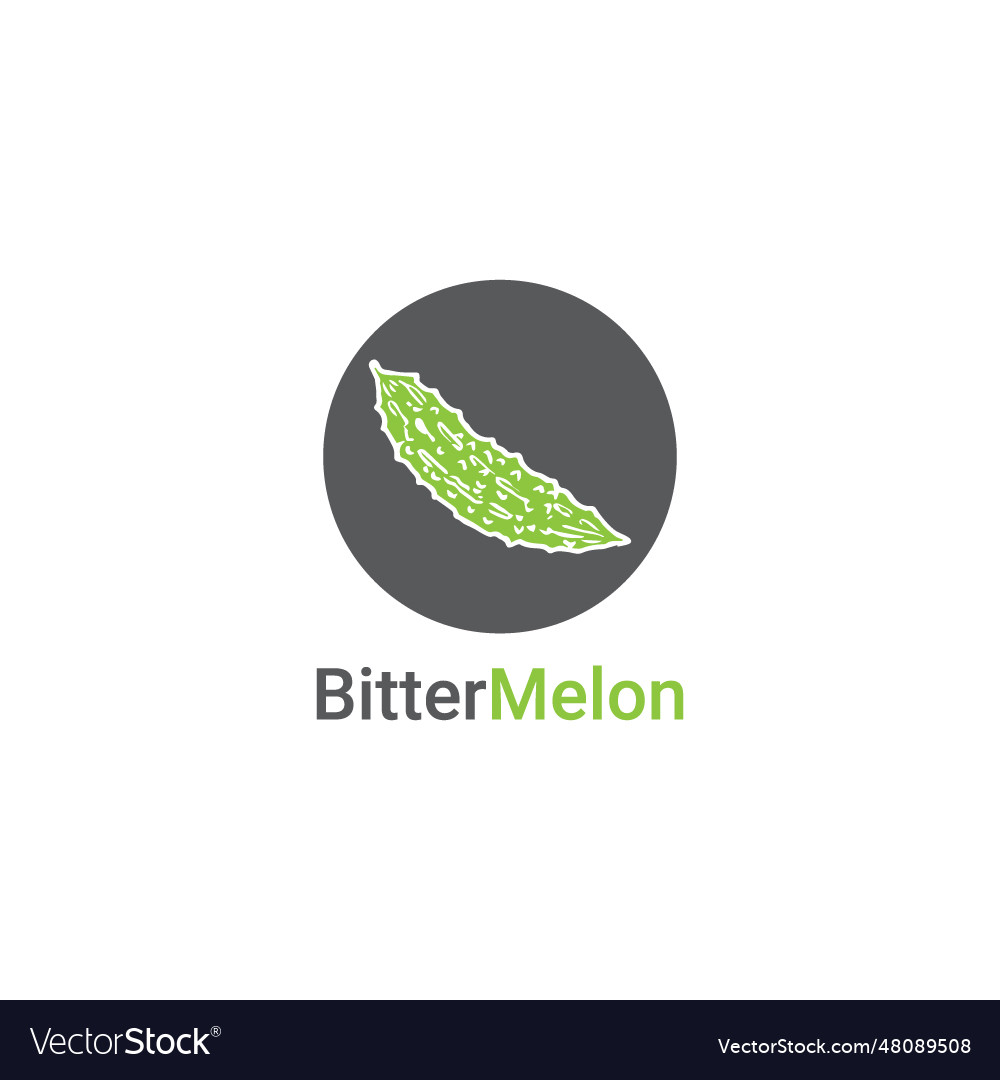Bitter melon logo Royalty Free Vector Image - VectorStock