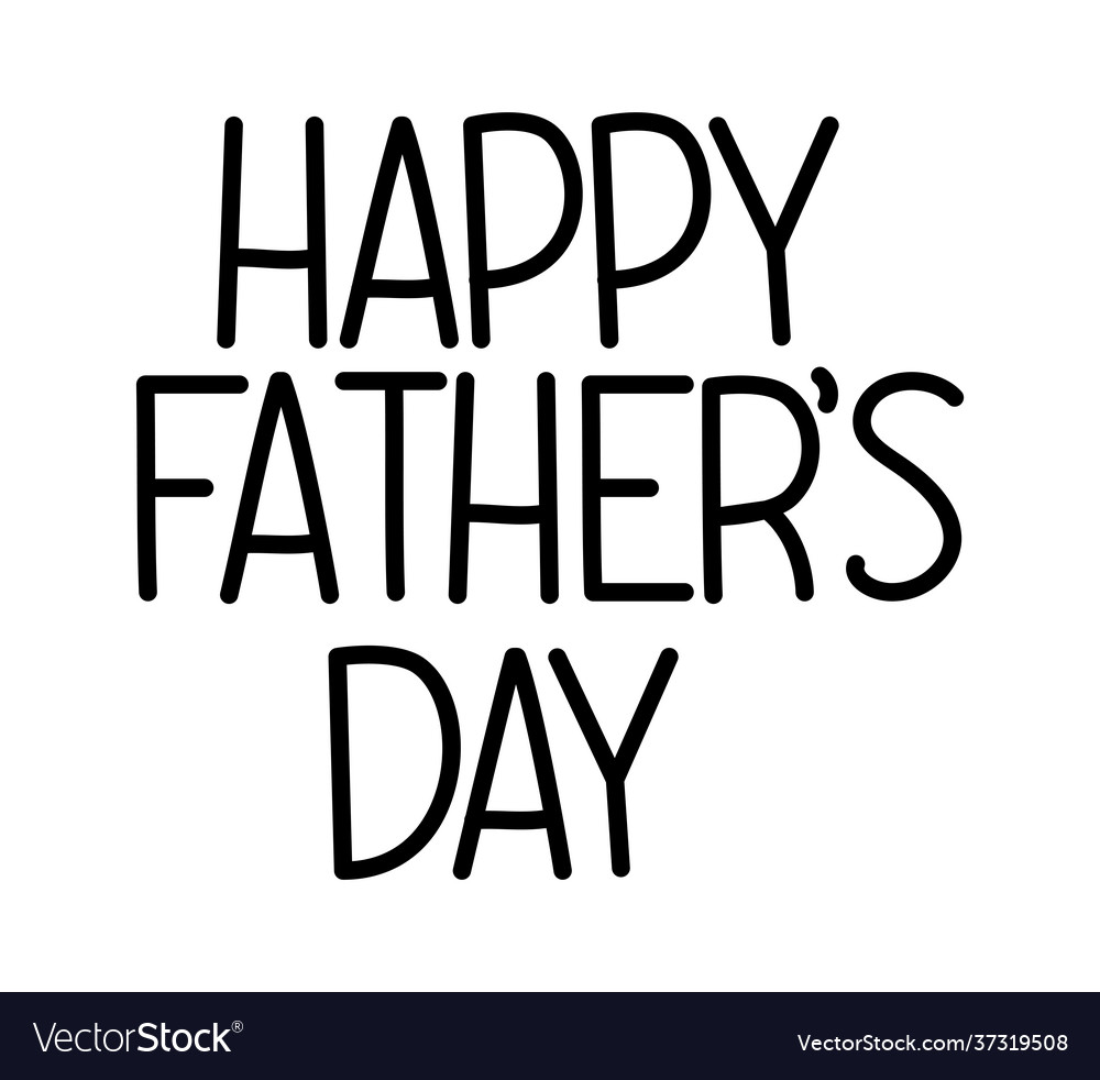 Daddys Day Poster Royalty Free Vector Image Vectorstock