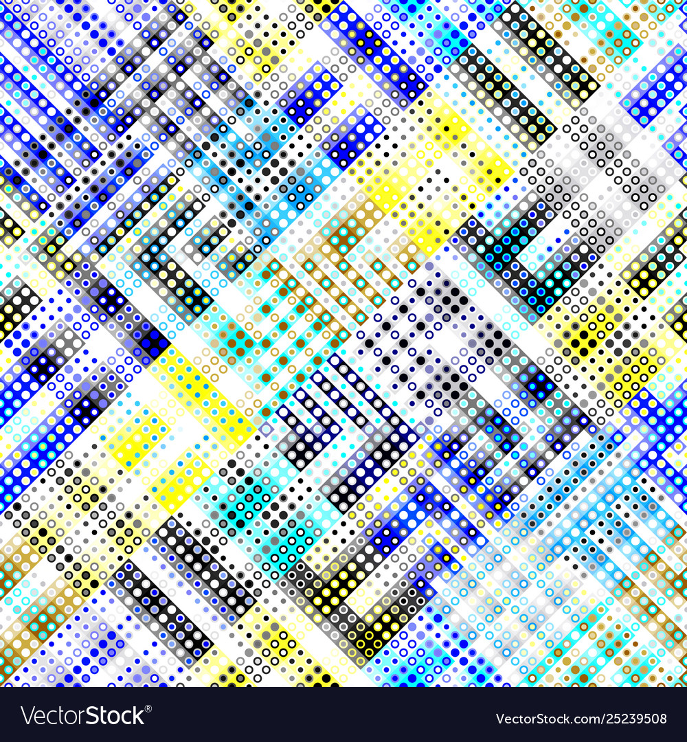 Geometric abstract pattern seamless polka dot Vector Image