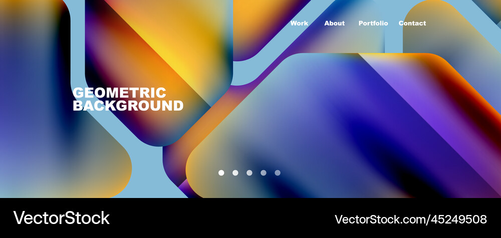 Geometric fluid shapes with liquid colors abstract
