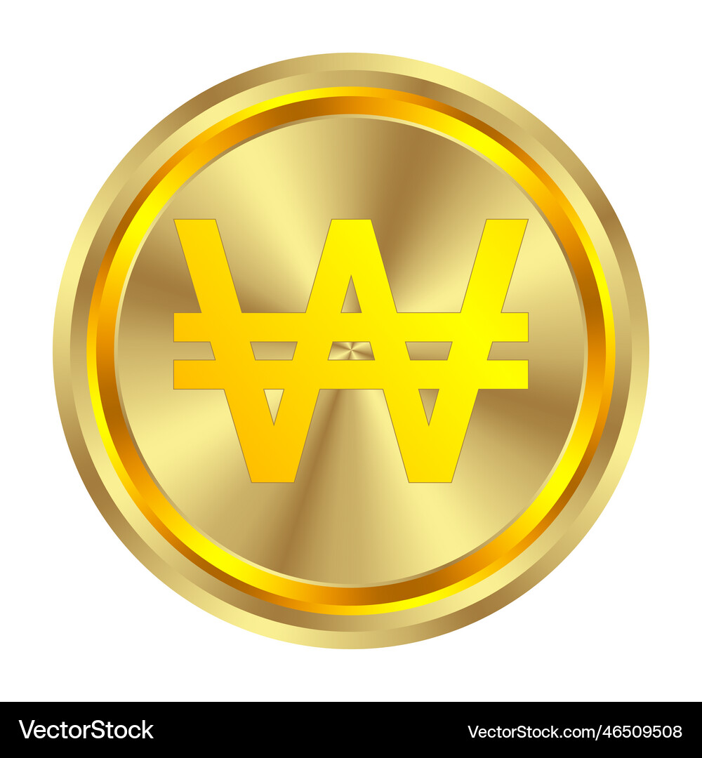 Gold coin currency Royalty Free Vector Image - VectorStock