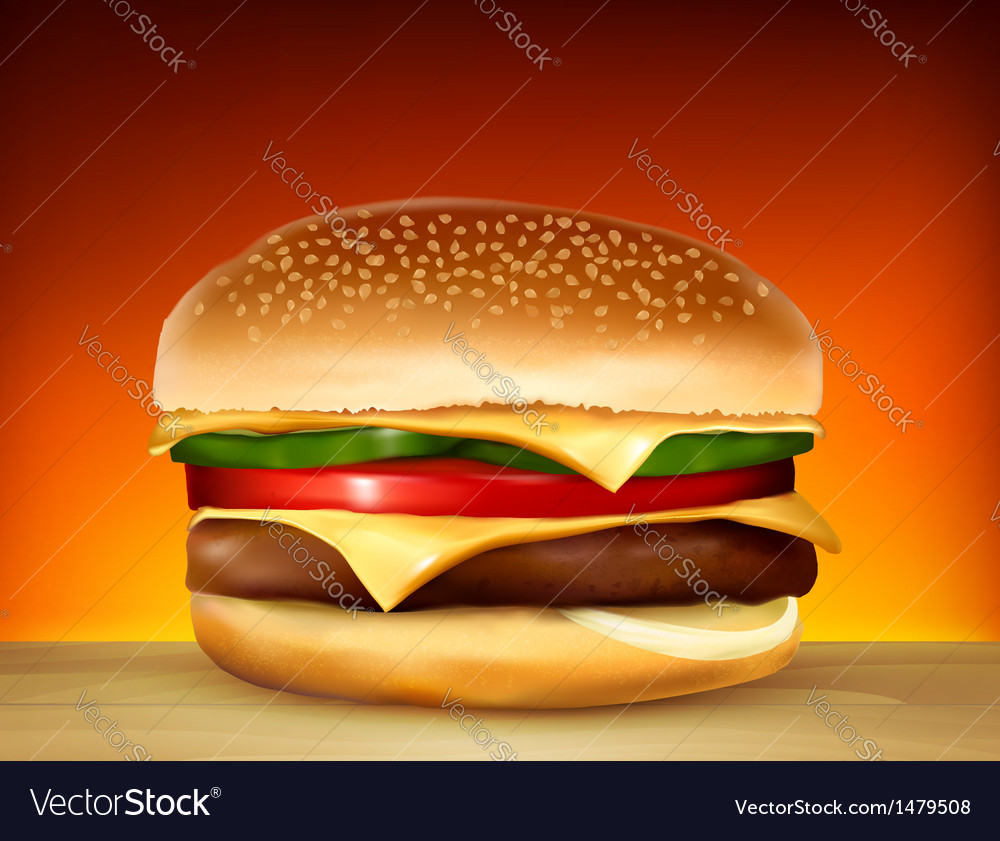 Hamburger Royalty Free Vector Image - VectorStock