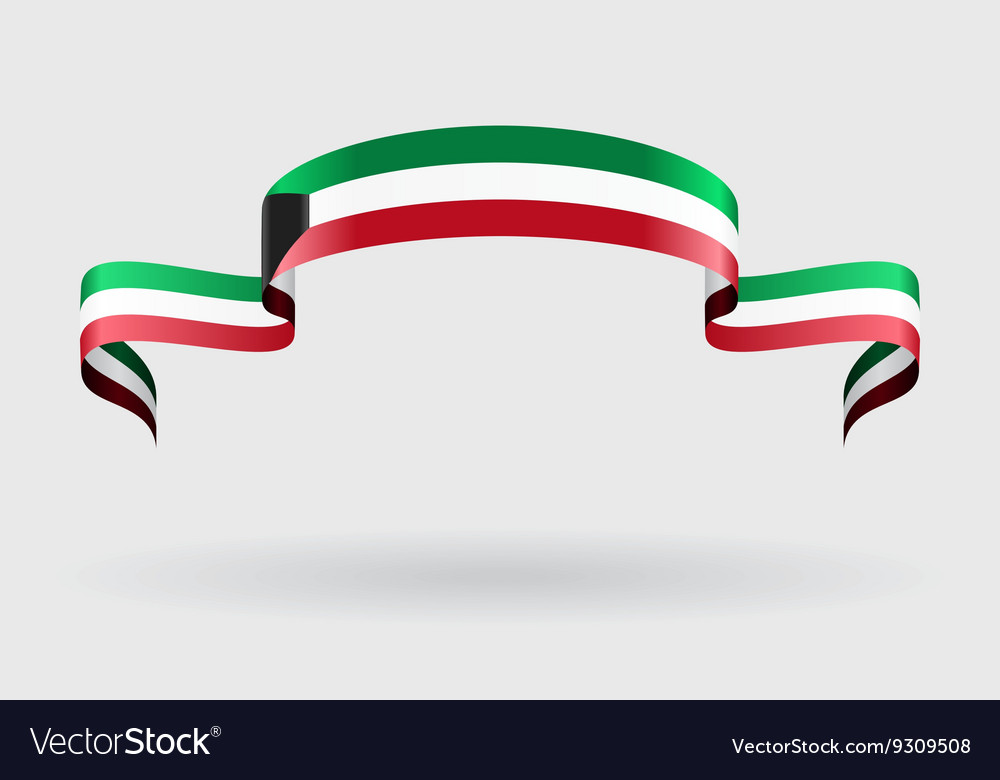 Kuwait flag background Royalty Free Vector Image
