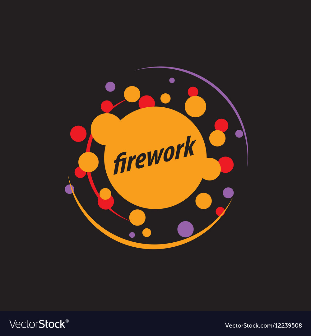 Logo firework Royalty Free Vector Image - VectorStock