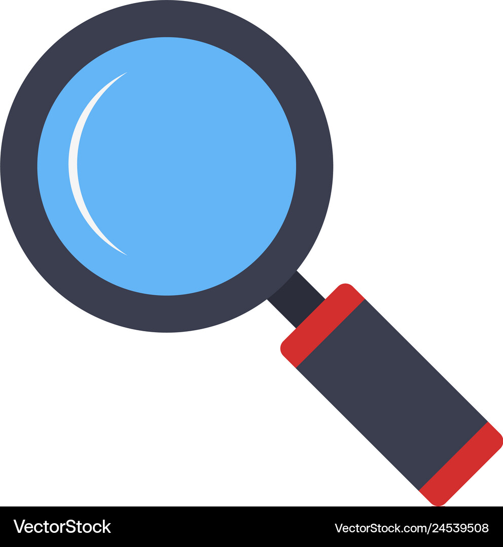 Magnifire glass icon Royalty Free Vector Image