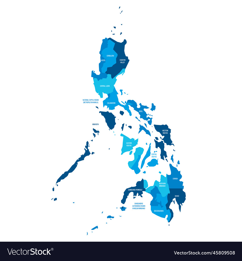 Updated Political Map Of The Philippines
