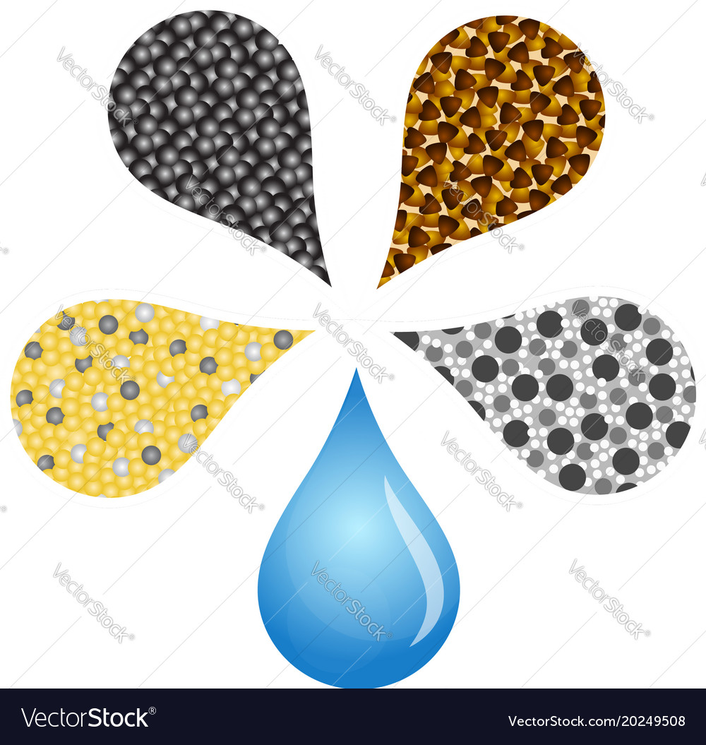 Water filter design Royalty Free Vector Image - VectorStock