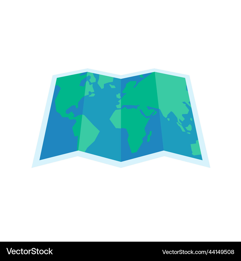 World map for tourists planning a vacation trip Vector Image