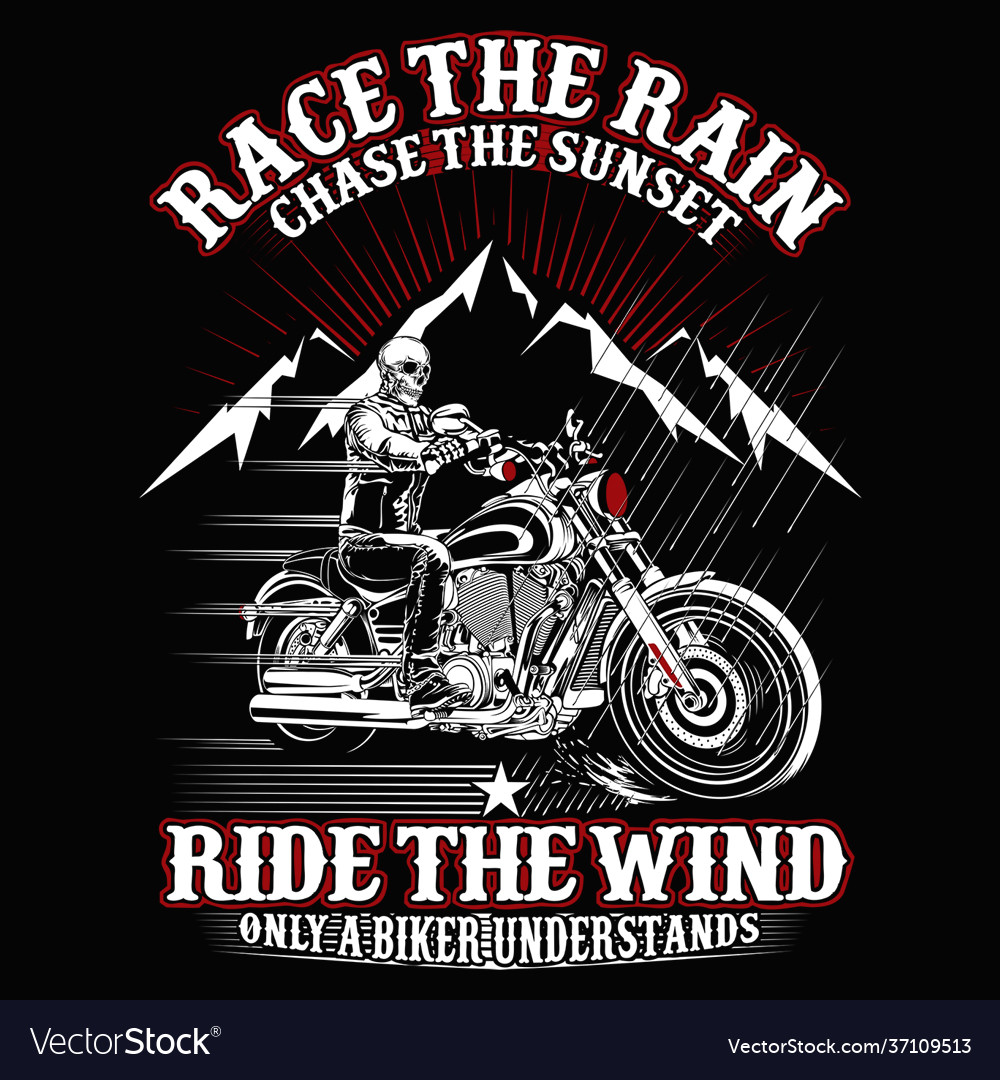 Biker Royalty Free Vector Image - VectorStock