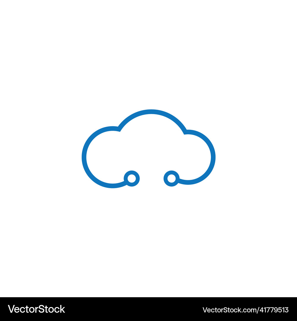 Cloud logo Royalty Free Vector Image - VectorStock