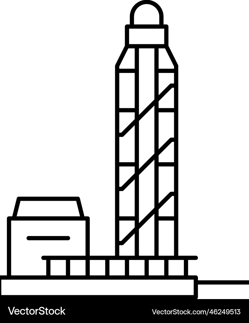 Core drilling steel production line icon Vector Image