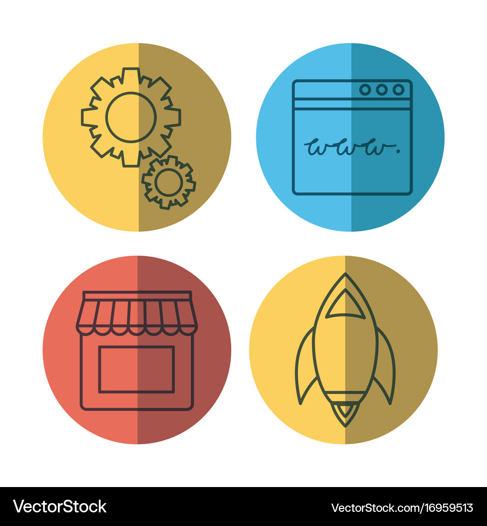 Digital marketing design Royalty Free Vector Image
