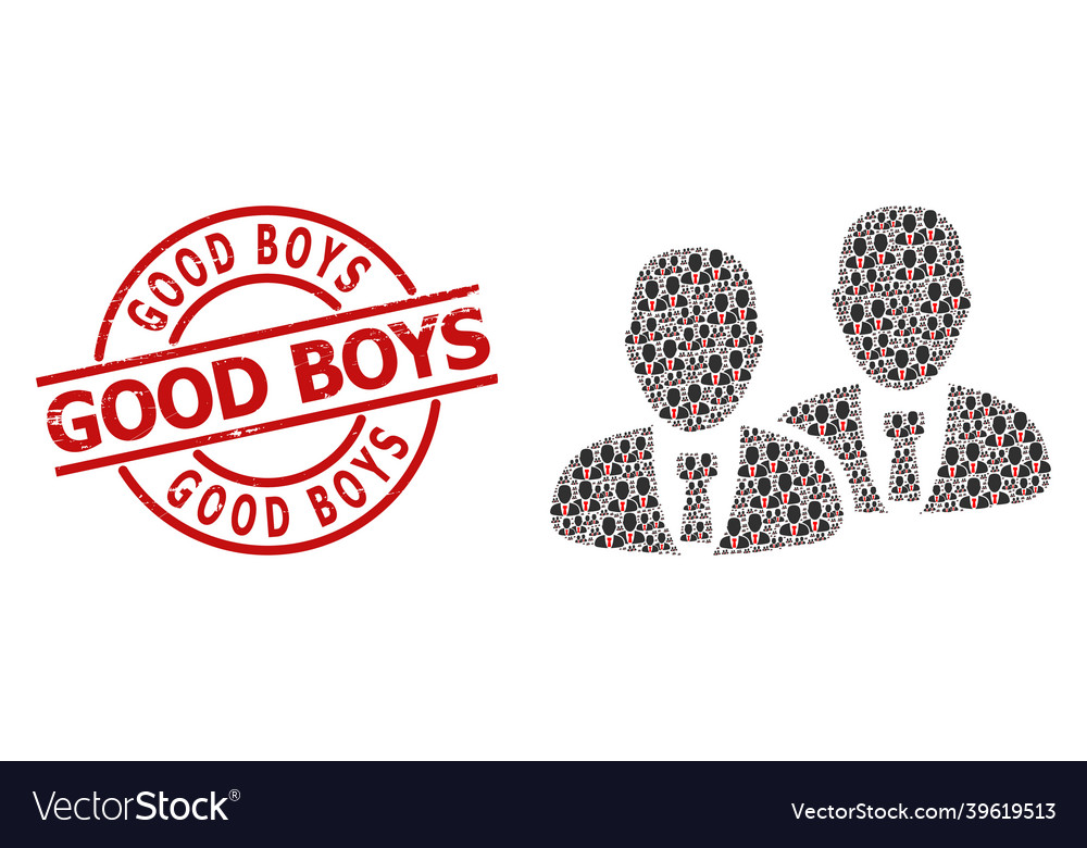 Managers icon recursive composition and grunge Vector Image Managers icon recursive composition and grunge Vector Image
