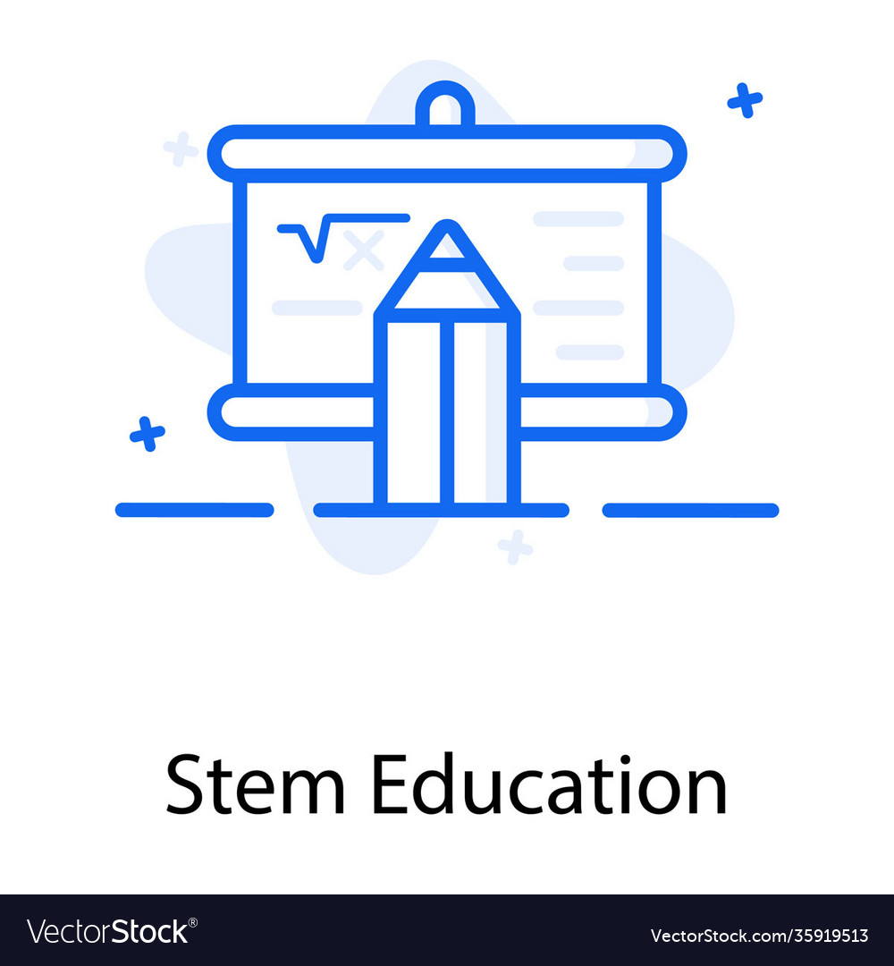 Stem education Royalty Free Vector Image - VectorStock