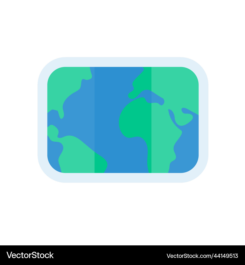 World map for tourists planning a vacation trip Vector Image